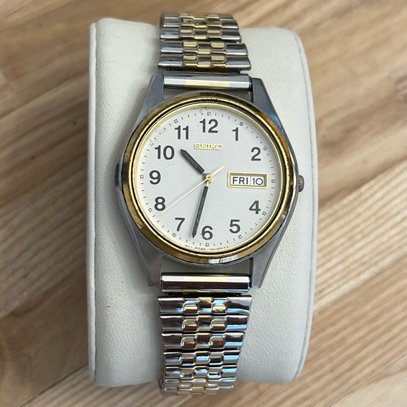 Seiko | Accessories | Seiko Mens Watch Vintage Two Tone Gold Tone ...